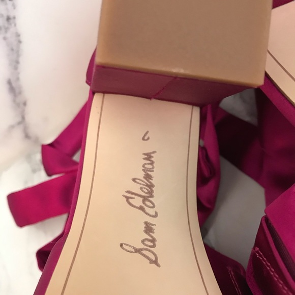 Sam Edelman | Shoes | Sam Edelman Odele Sandals Hot Pink Satin | Poshmark